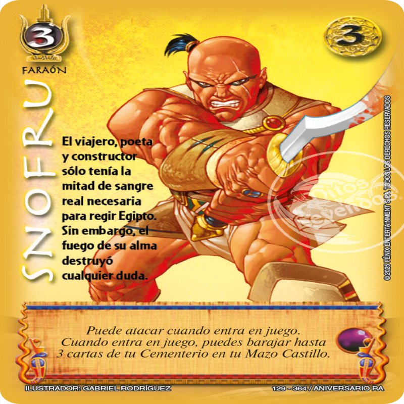 Snofru Rework Aniversario de Ra Real - www.arkanogames.cl